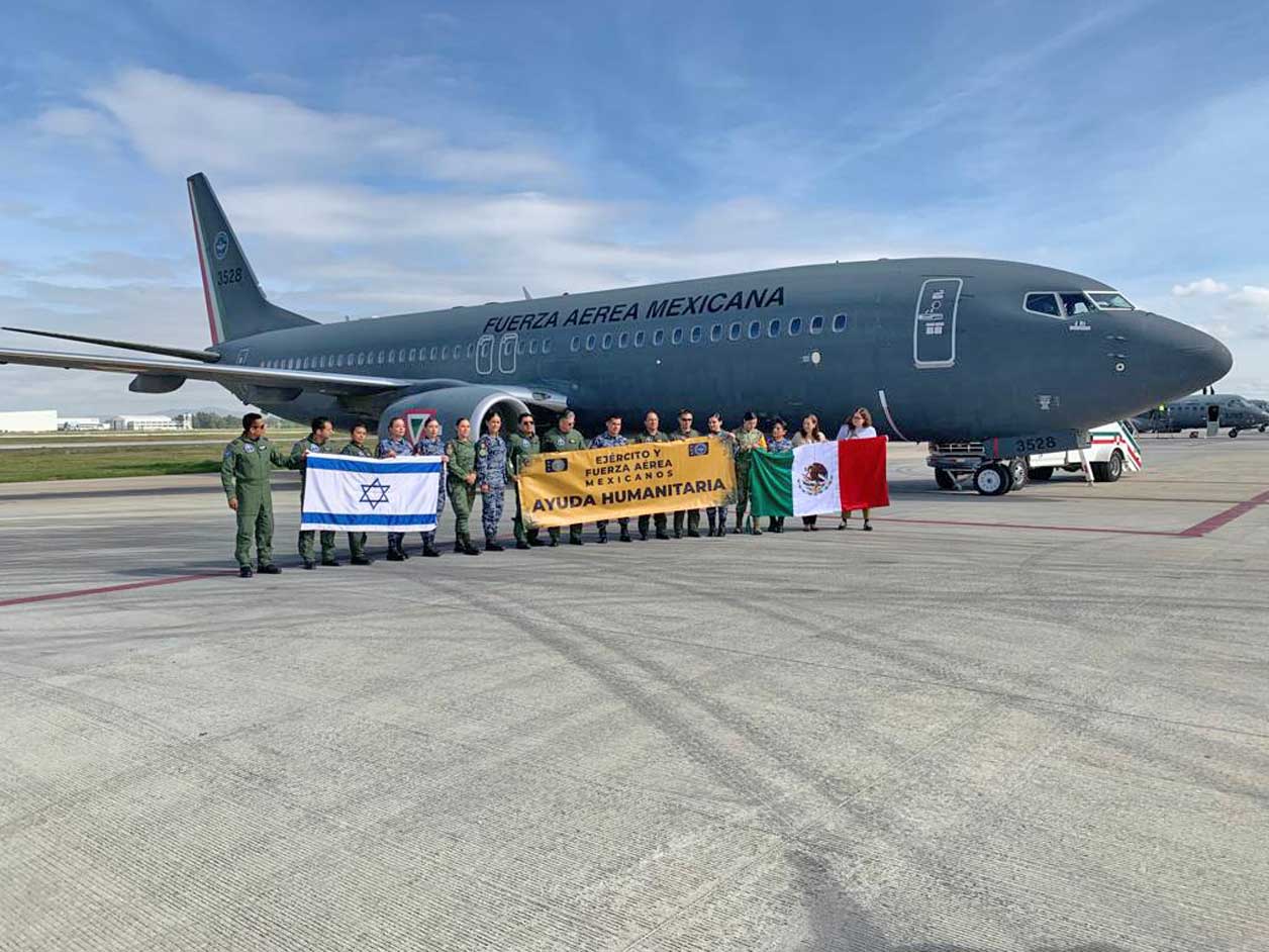 México manda dos aviones a Israel